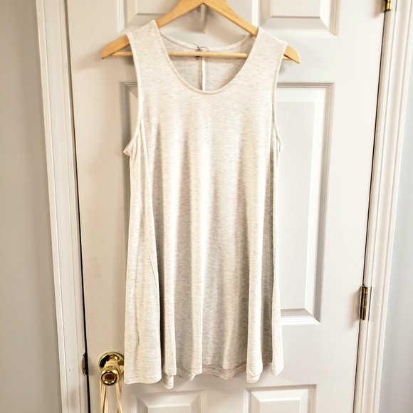 Poof! | Tops | Cream Colored Offwhite Tank Top Dress Size L | Poshmark
